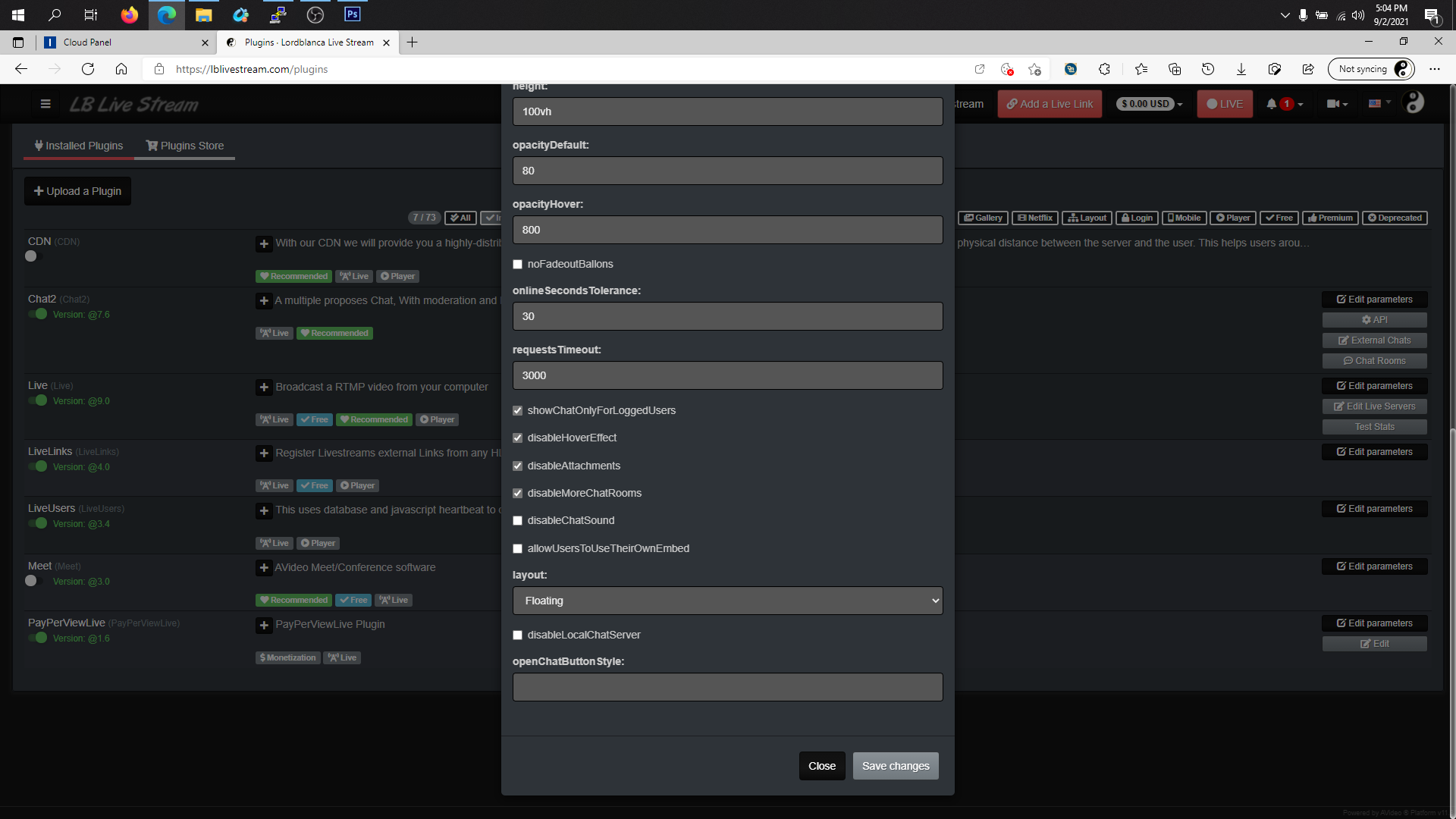 Chat Screen not showing complete and live stream not showing complete · Issue #5646 · WWBN ...