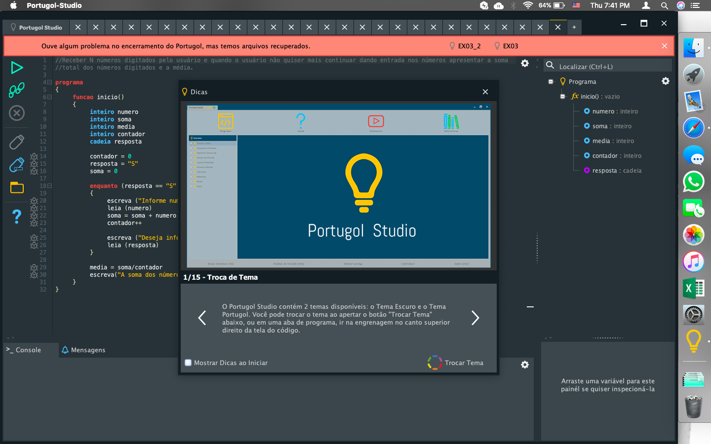 Erro Portugol Studio no Mac · Issue #640 · UNIVALI-LITE/Portugol-Studio · GitHub