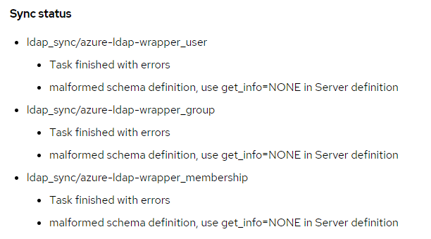 LDAPSchemaError - get_info=NONE · Issue #4590 · goauthentik/authentik · GitHub