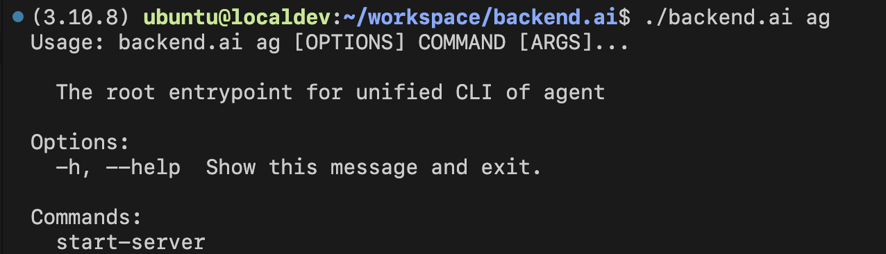 Cli Manager Command With No Args Doesn T Show Up Any Description · Issue 969 · Lablup Backend