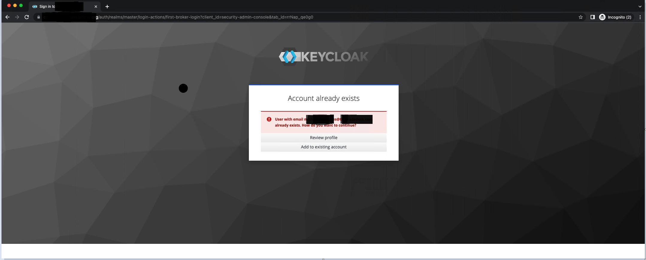Unable to remove the "review profile" button when using First Broker Login flow · Issue #20826 ...