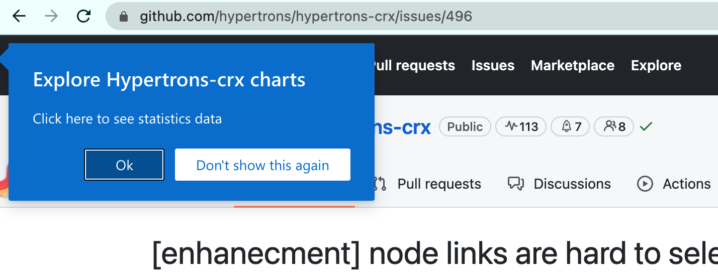 [Bug] wrong popup position for repo · Issue #497 · hypertrons/hypertrons-crx · GitHub