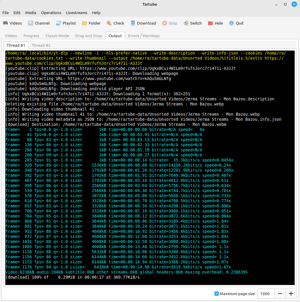 frame= output is directed into STDERR, for no obvious reason · Issue ...