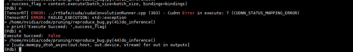 Jetson TX2, TensorRT, Cudnn Error in execute: 8 (CUDNN_STATUS_EXECUTION_FAILED) · Issue #374 ...