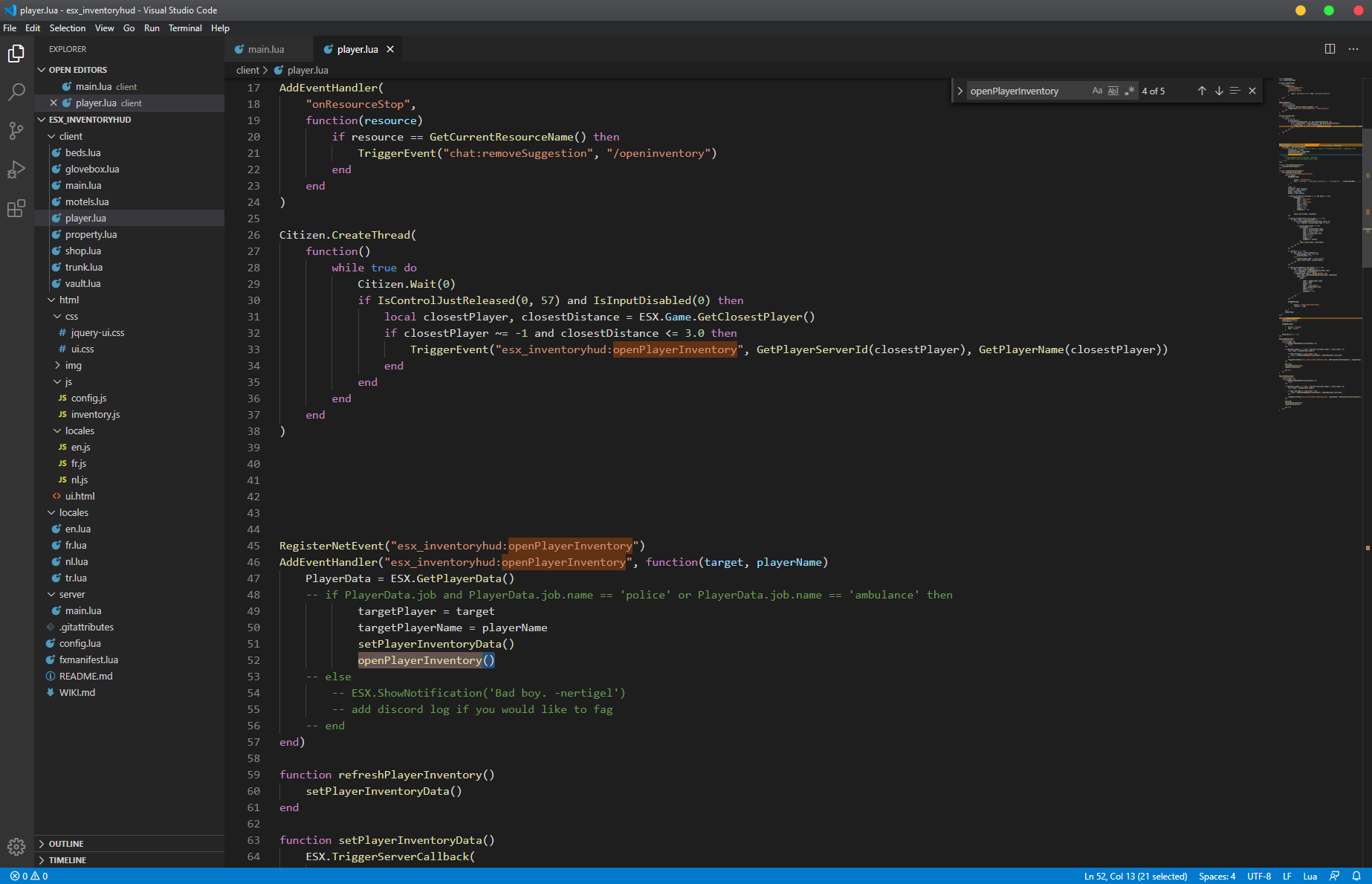 Double Item from other player [BUG] · Issue #101 · RuisSoftware/FiveM-Resources-2024 · GitHub