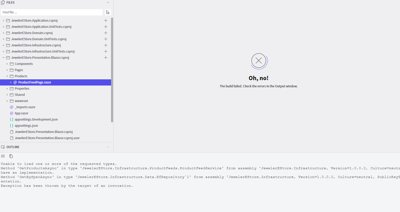 Can't build/open razor page. · Issue #72 · radzenhq/radzen-blazor-studio · GitHub