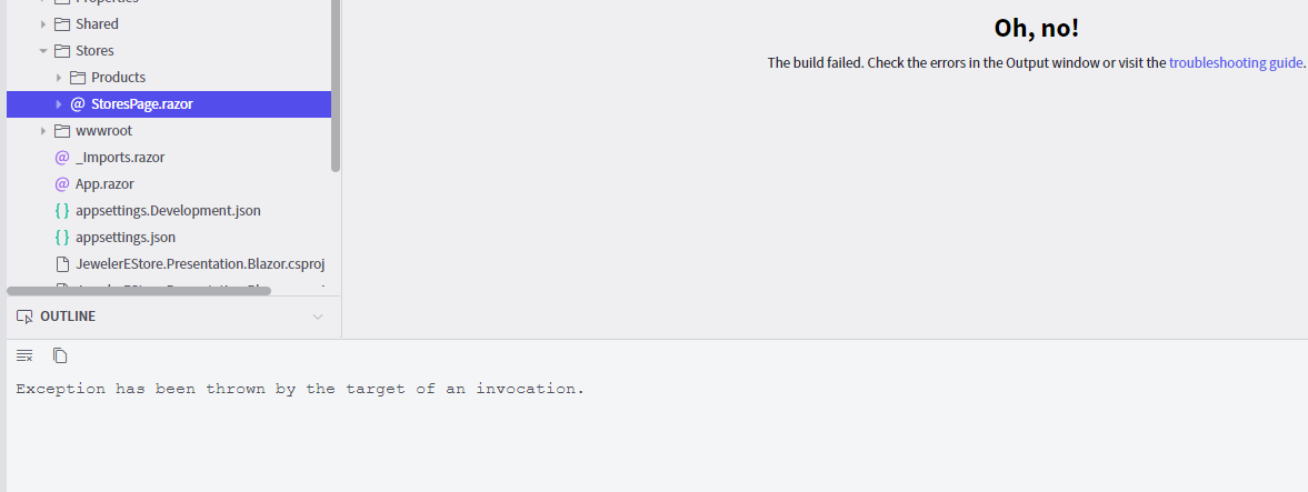 Can't build/open razor page. · Issue #72 · radzenhq/radzen-blazor-studio · GitHub