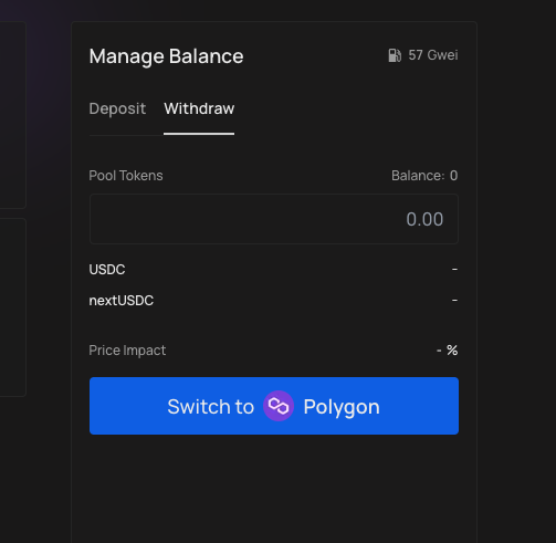 As a router operator, I want to remove liquidity from the UI in order to easily remove liquidity ...