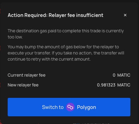 Bump relayer fee in UI · Issue #3011 · connext/monorepo · GitHub