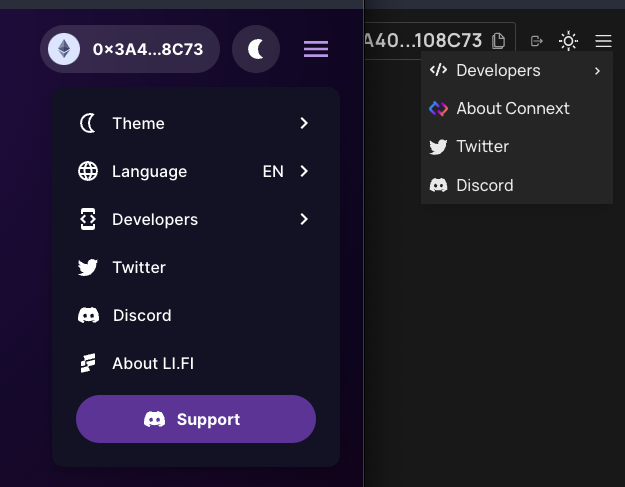 Update ToS and add hamburger index to UI · Issue #3814 · connext/monorepo · GitHub