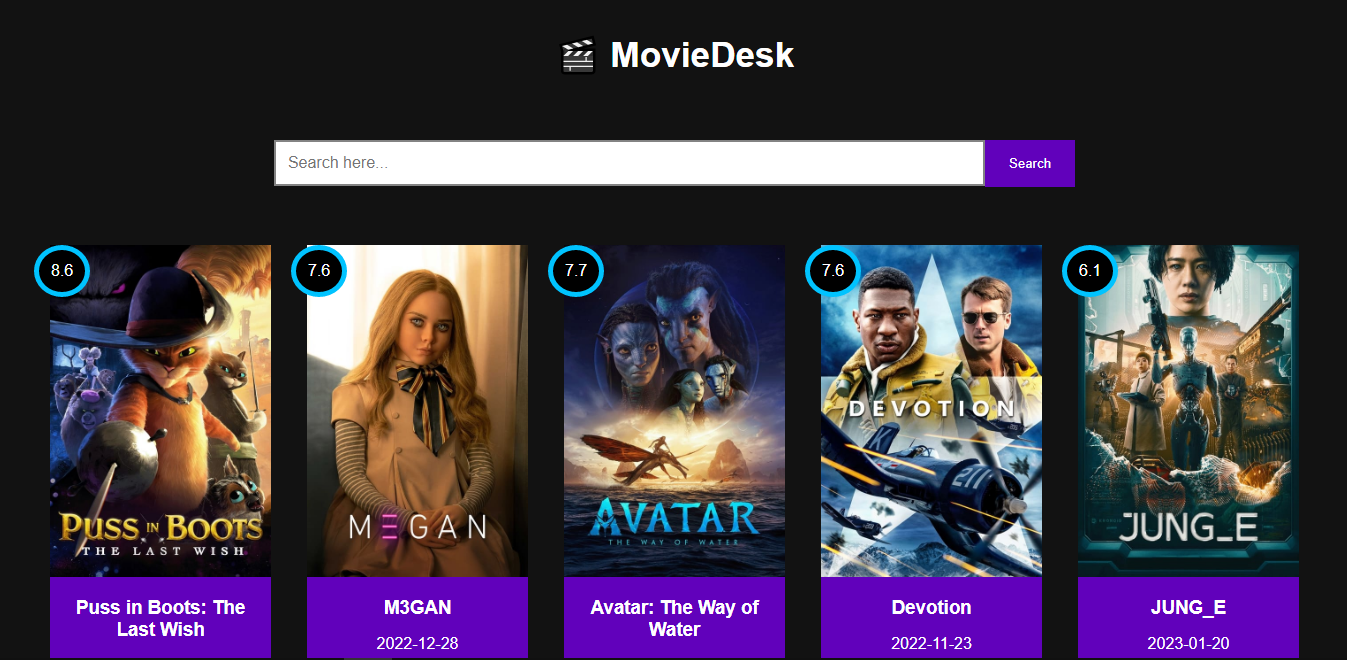 GitHub - adrishnaskar/MovieDesk: a Movie App made using Vue JS & TheMovieDB API
