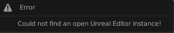 Send to Unreal - Could not find an open Unreal Editor instance after Pushing Assets once (Mac ...