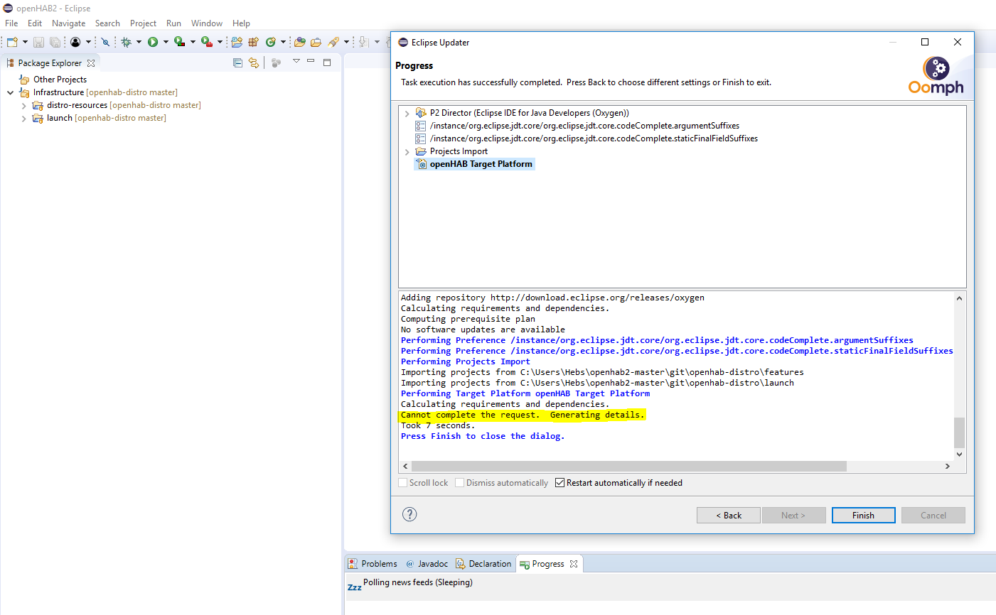Eclipse Openhab Development Ide Setup Fails · Issue 677 · Openhab