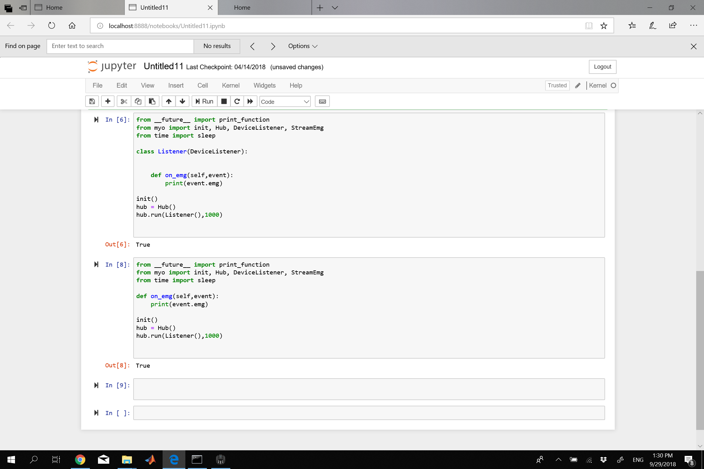 Acquiring raw EMG signal from Myo · Issue #36 · NiklasRosenstein/myo ...