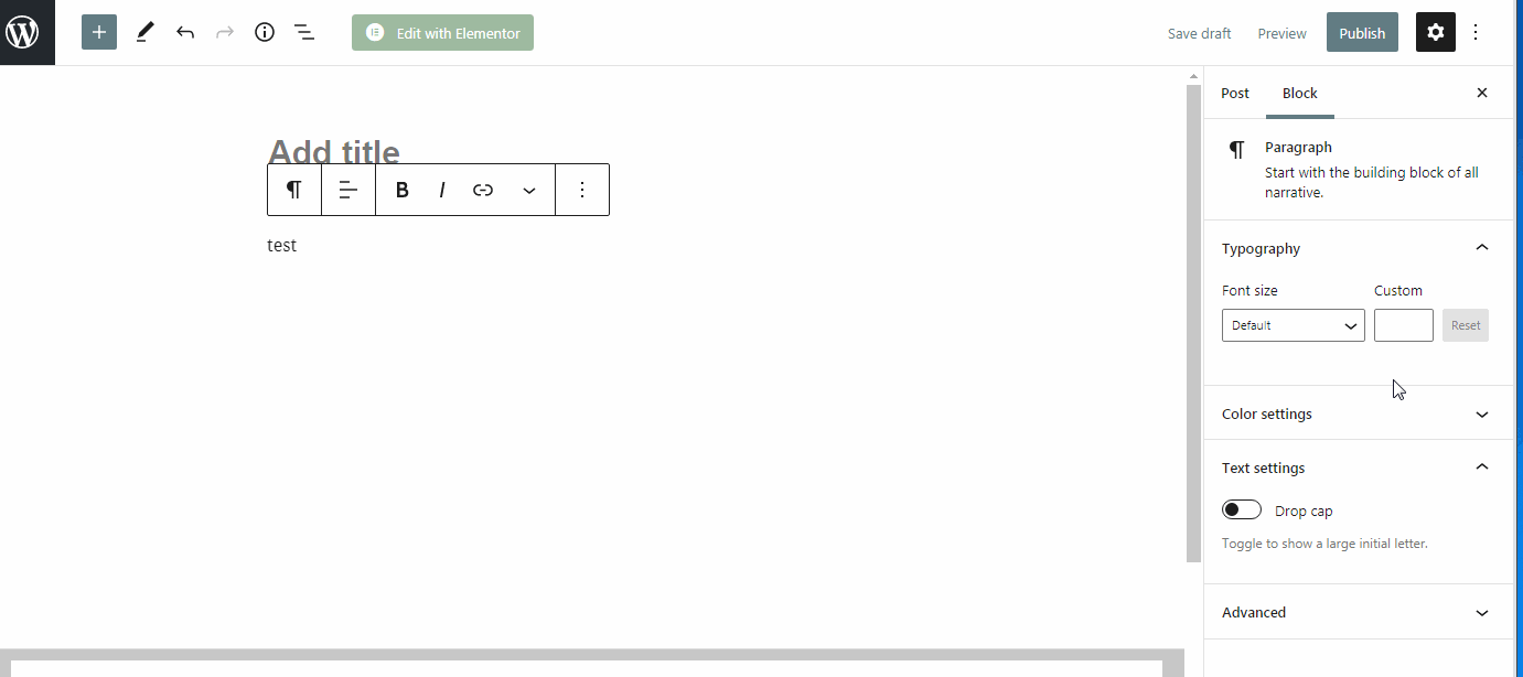 Wp 561 Fontsize Select Doesnt Work · Issue 28738 · Wordpressgutenberg · Github