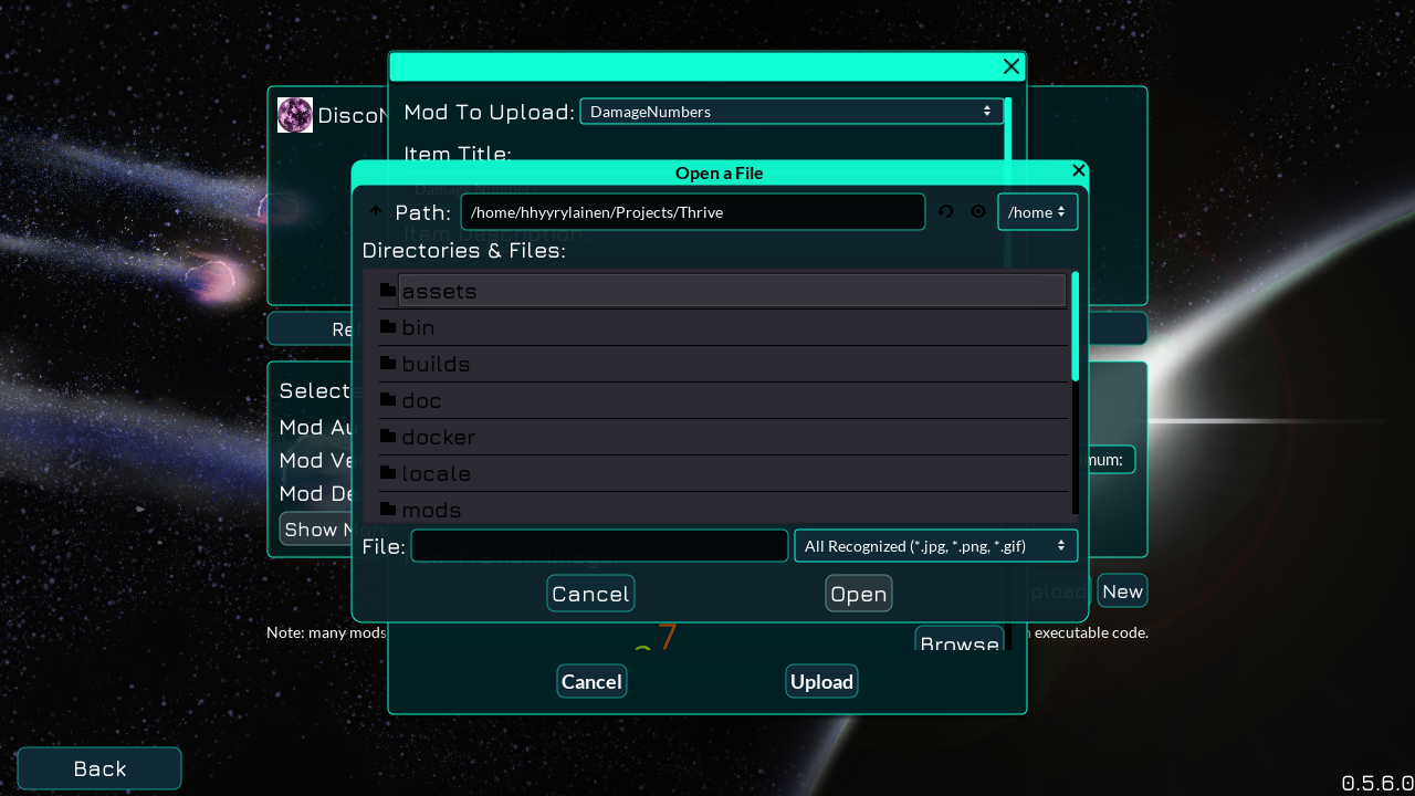 Add theming for file dialog · Issue #2812 · Revolutionary-Games/Thrive · GitHub