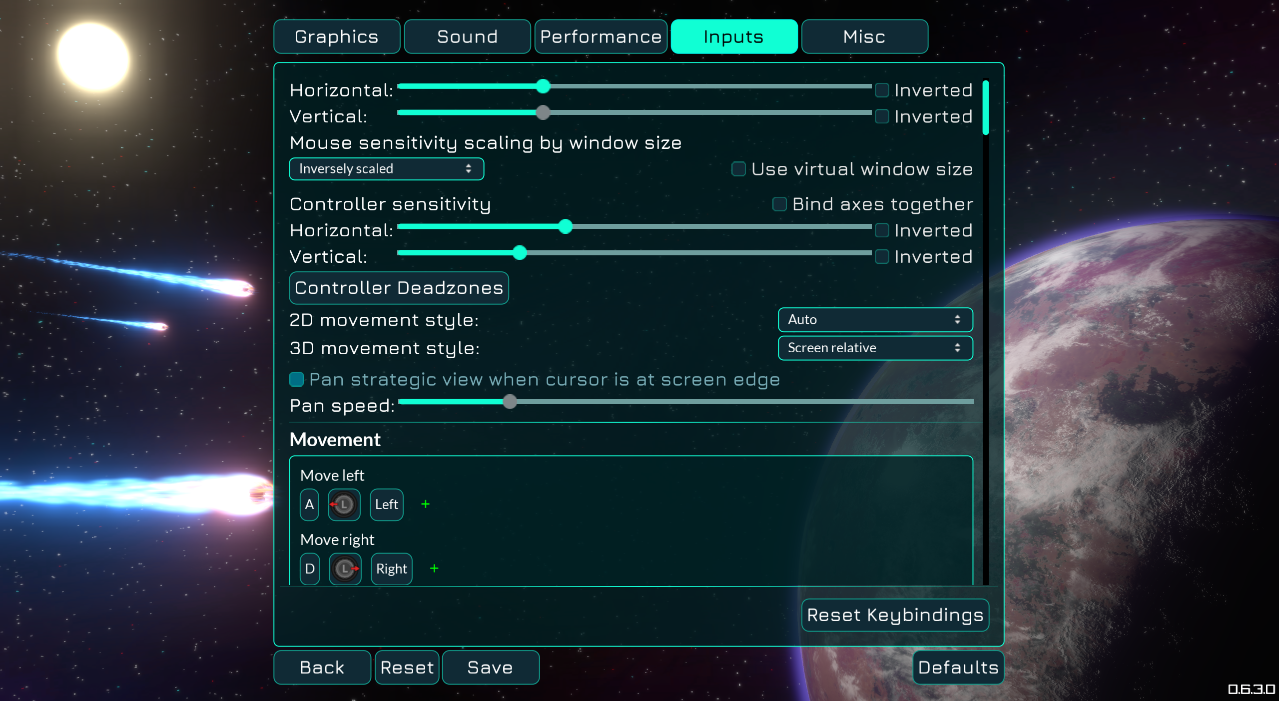 Moving GUI focus down from "Pan strategic view" option doesn't work (when it is disabled ...