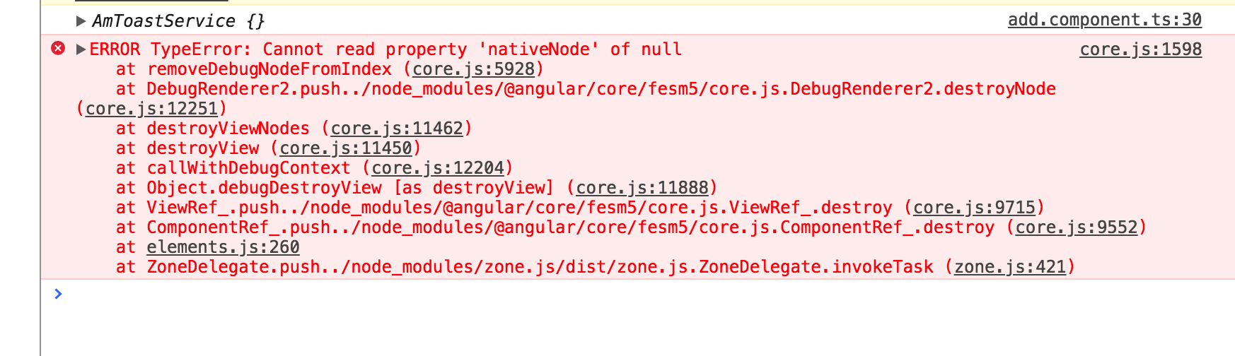@angular/elements when removeChild from dom error happen!! · Issue ...
