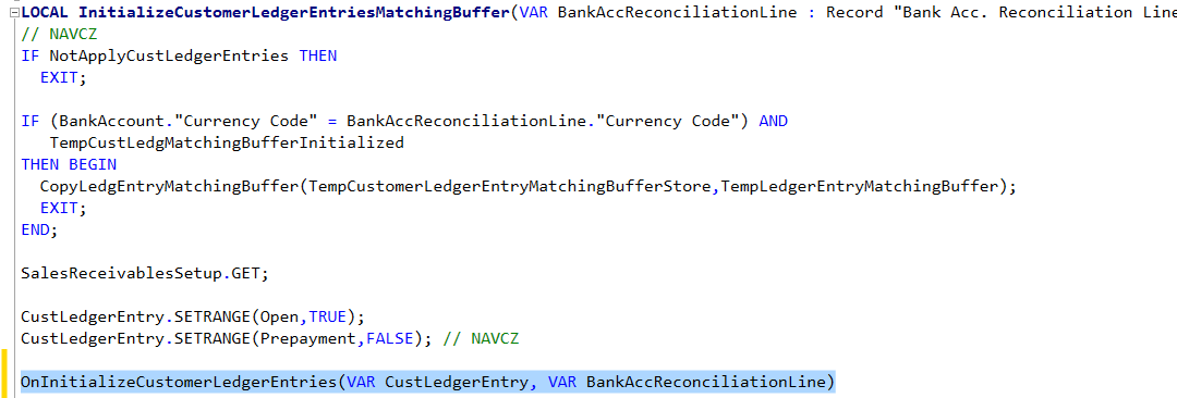 Event Request - Codeunit 1255 (OnInitializeCust/Vend/BankLedgerEntries) · Issue #1897 ...