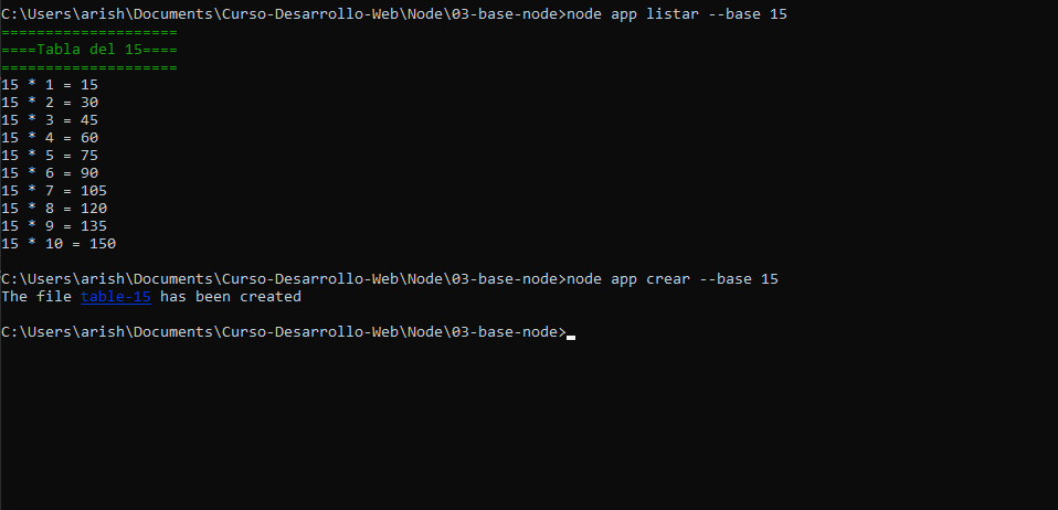 GitHub - ArizHernandez/multiplicar-node: Aplicación de comandos en NodeJS.