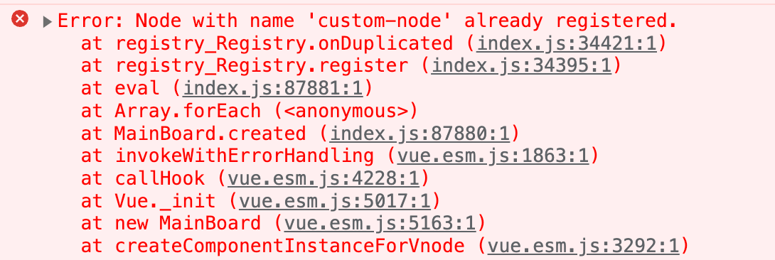 如何获取已注册的自定义节点名称列表？Error: Node with name 'custom-node' already registered. · Issue #3872 · antvis ...