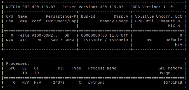 Training using GPU has a single core process on the CPU that makes ...