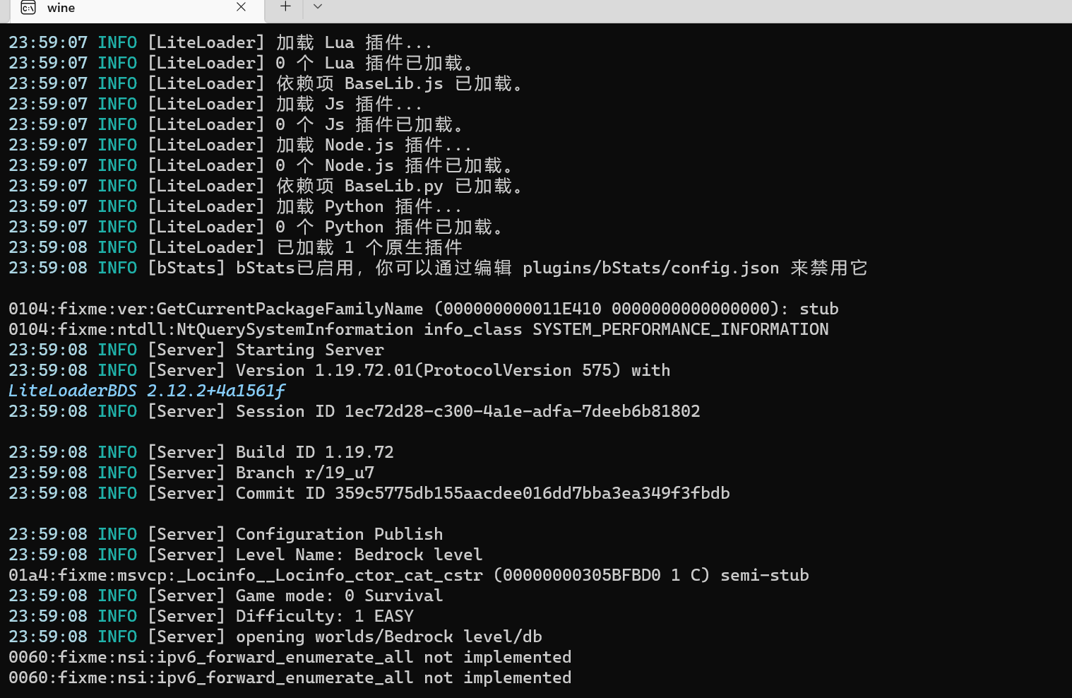 Can not load Python Engine on Wine · Issue #1160 · LiteLDev/LeviLamina ...