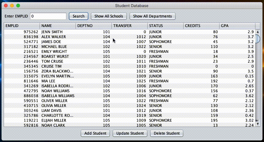GitHub - VNestor/StudentDatabase: A CRUD desktop application built with ...
