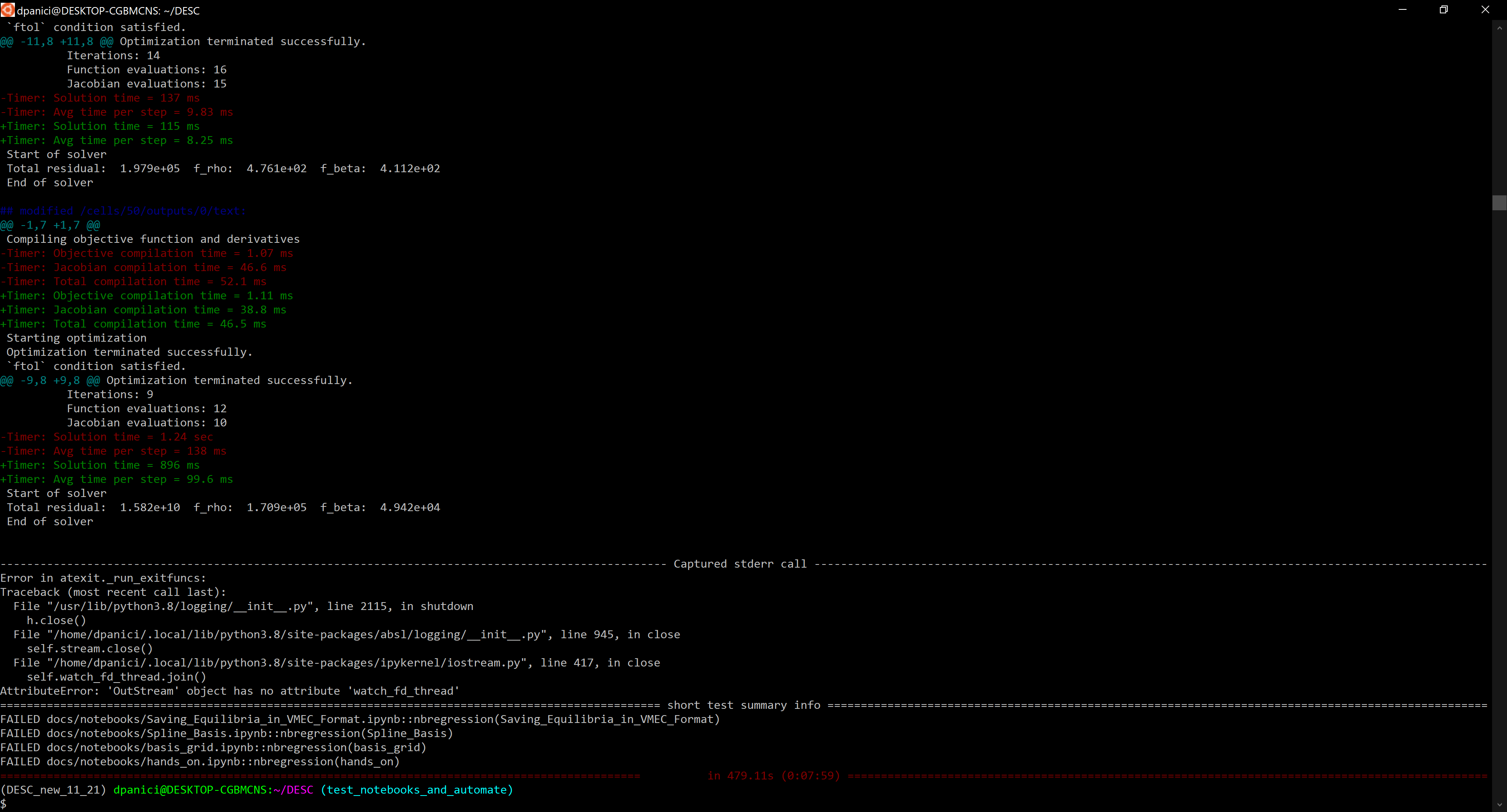 Test Jupyter Notebooks · Issue 198 · Plasmacontroldesc · Github