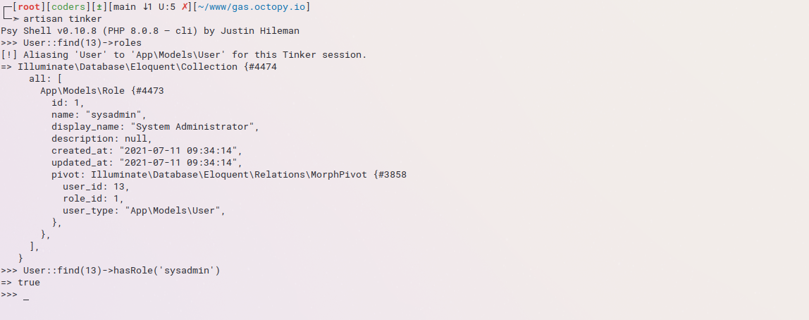 @role & hasRole returning wrong boolean value · Issue #519 · santigarcor/laratrust · GitHub