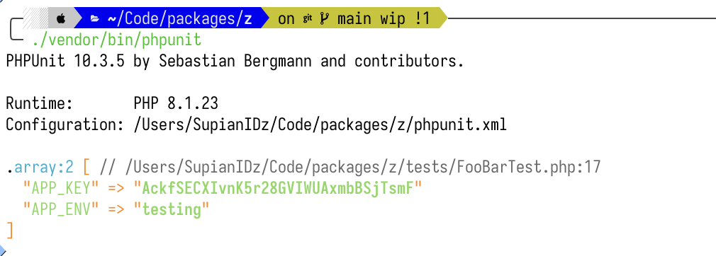 phpunit.xml Env Variables Not Loaded in `testbench package:test ...