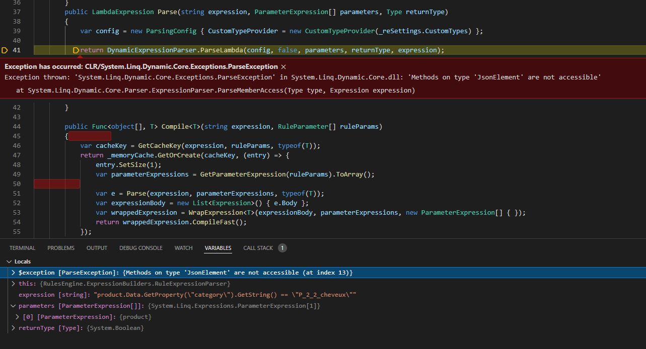 Methods on type 'JsonElement' are not accessible · Issue #338 · microsoft/RulesEngine · GitHub