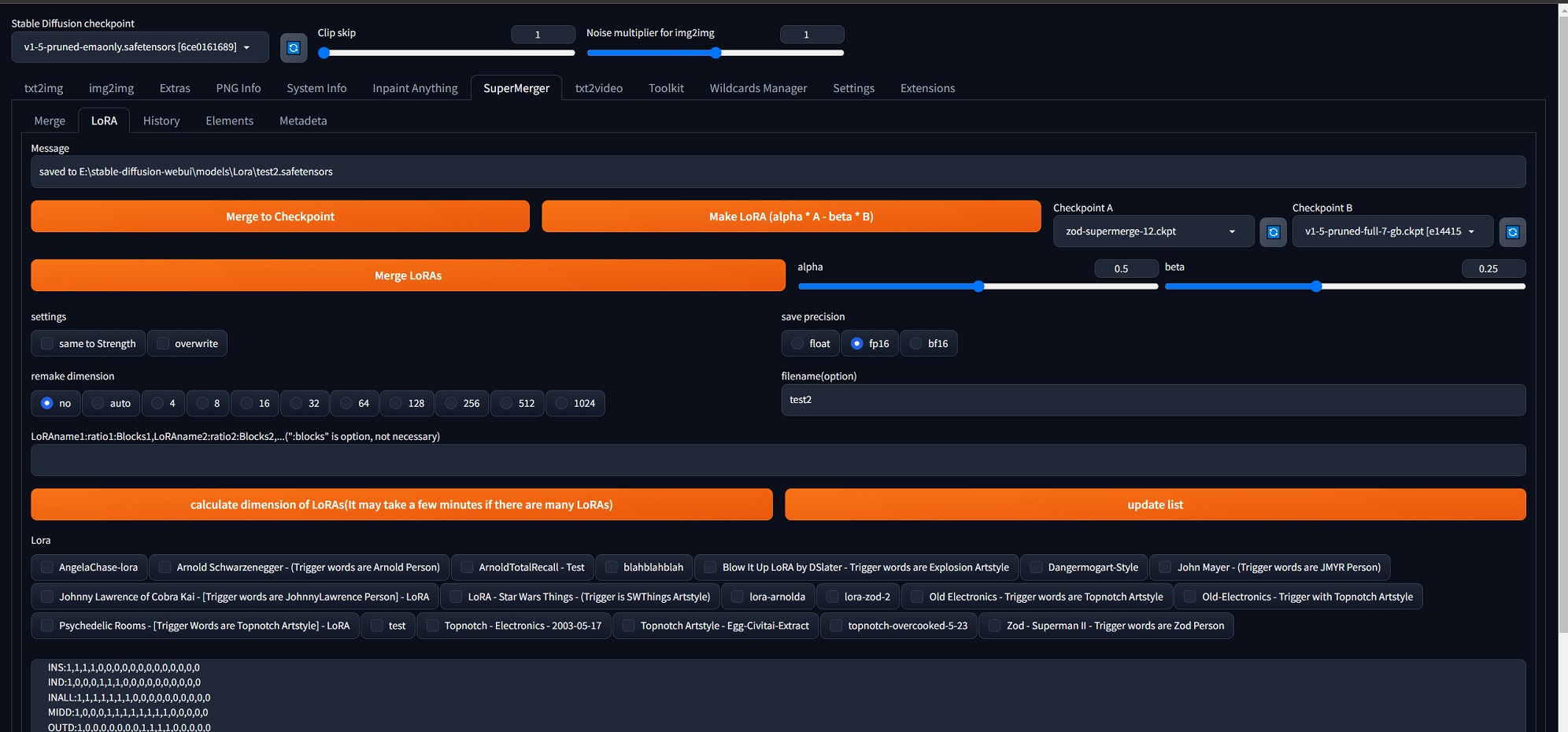 Suddenly all LoRA extractions yield corrupted results (rainbow blotchy outputs) - Worked a few ...