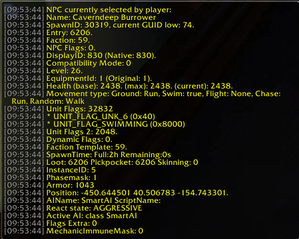 Core/Creature: Caverndeep Burrower (Gnomeregan) stops short of player distance · Issue #25856 ...