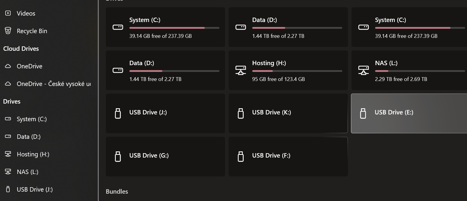 Duplicit physical drives panels in Home screen · Issue #3398 · files ...