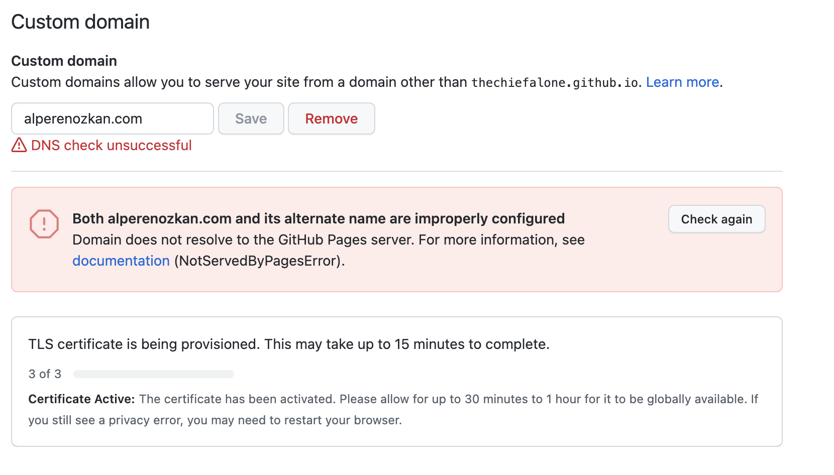 Dns Check Error · Community · Discussion 33966 · Github 