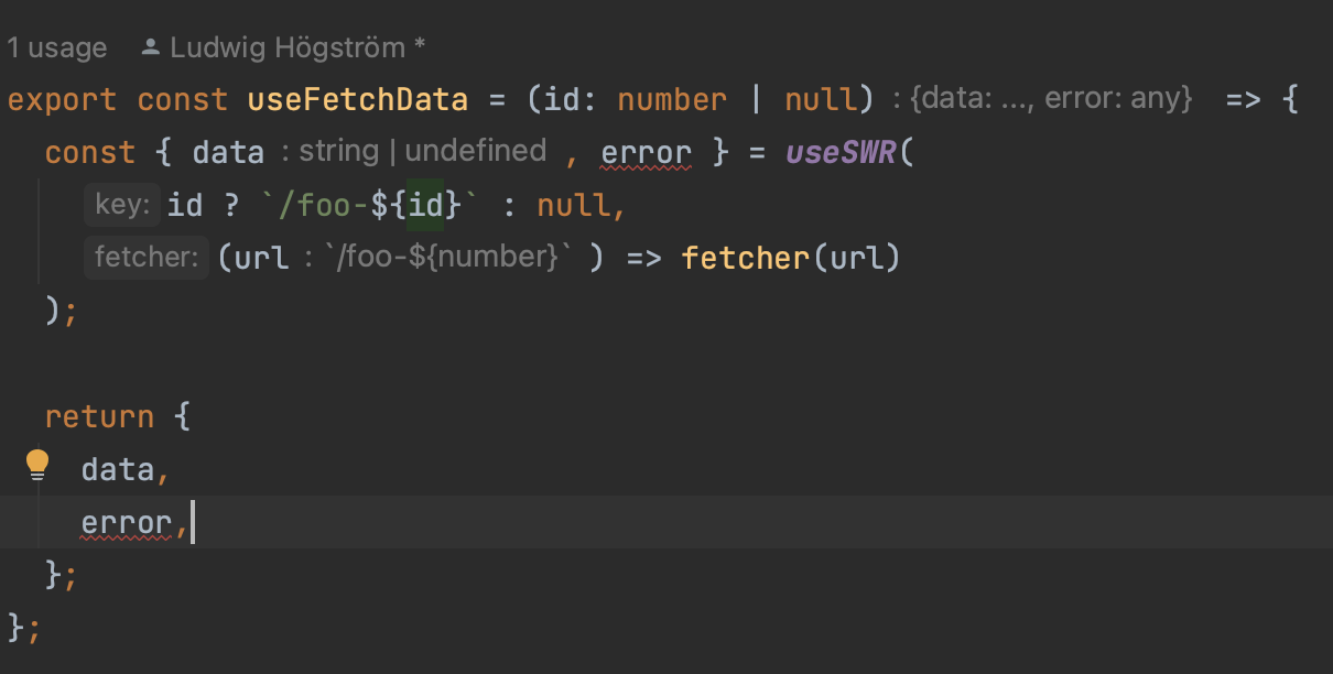 Troublesome Generics In Useswr Error Is `any` By Default And Specified