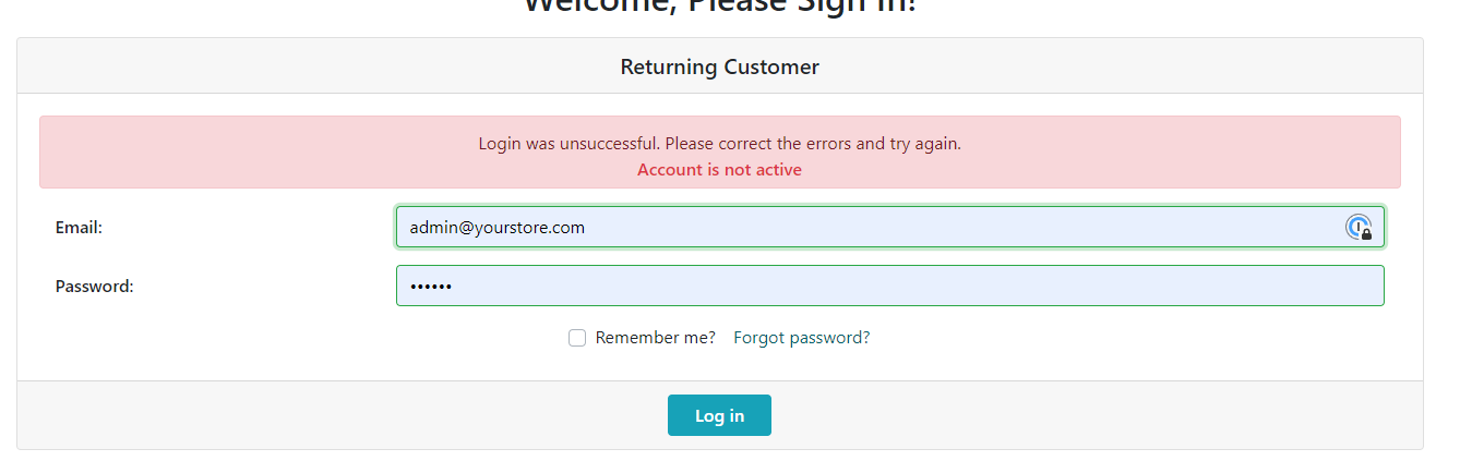 Login dose not work in demo version · Issue #341 · grandnode/grandnode2 · GitHub