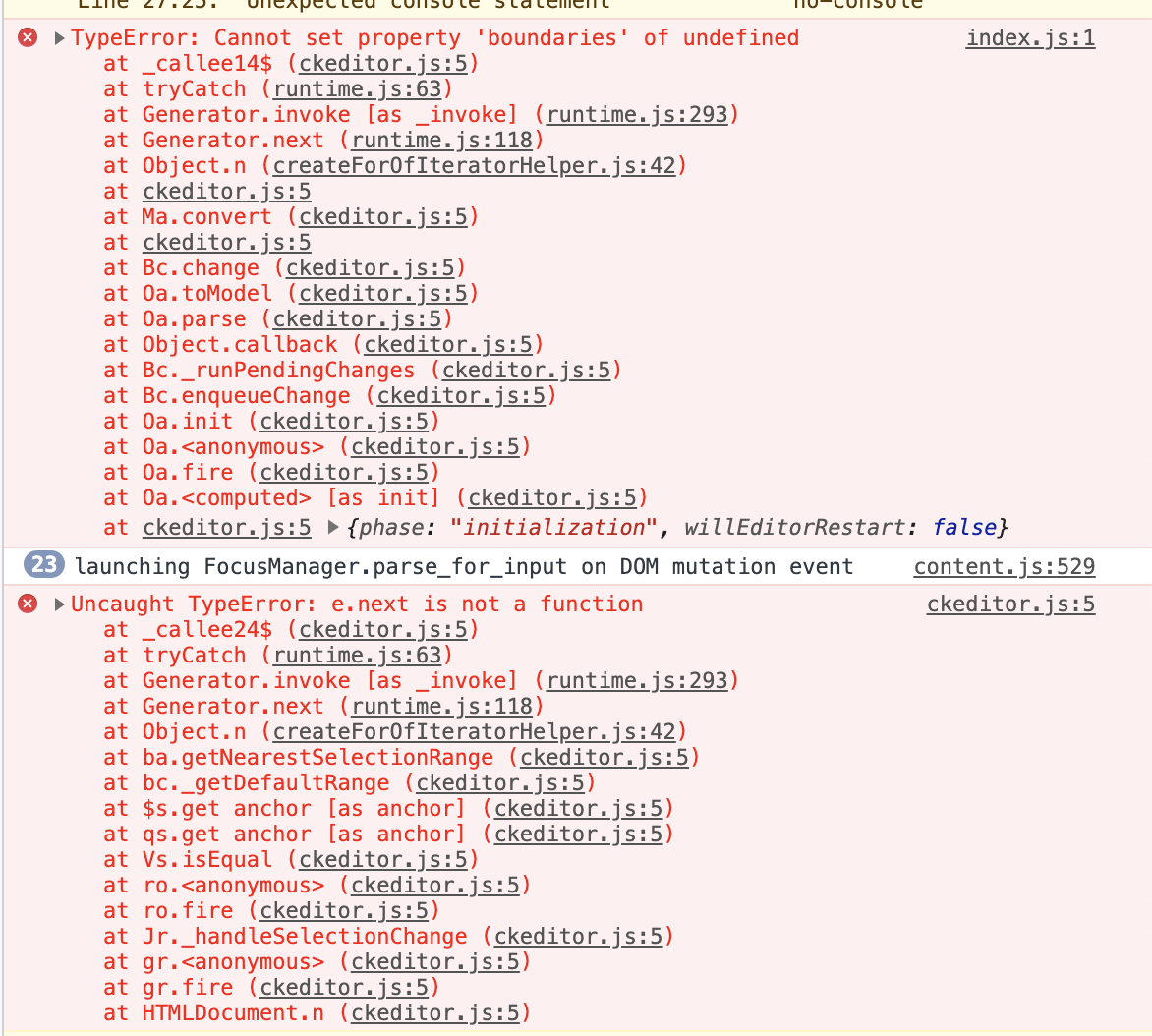 Cannot Set Property Boundaries Of Undefined · Issue 220 · Ckeditorckeditor5 React · Github