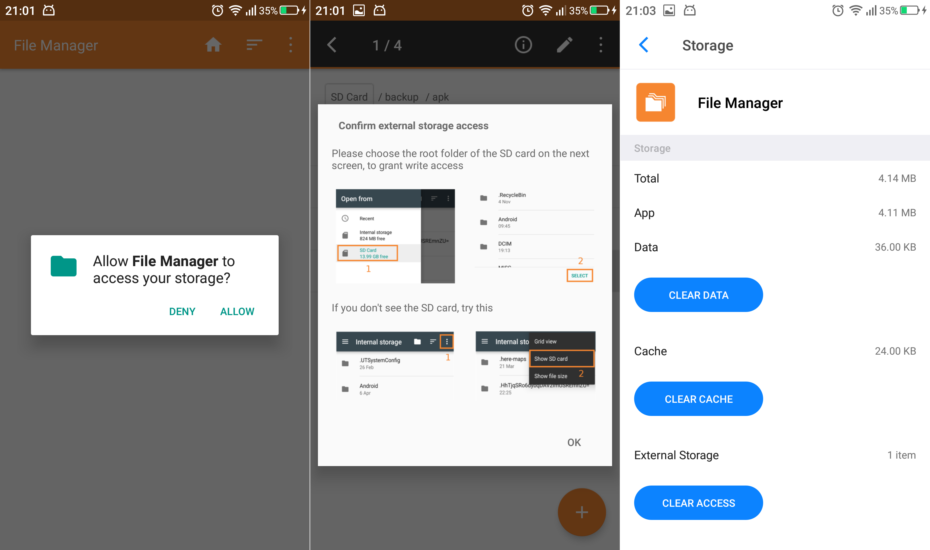 Permission Denial: requires android.permission.MANAGE_DOCUMENTS · Issue #98 · SimpleMobileTools ...