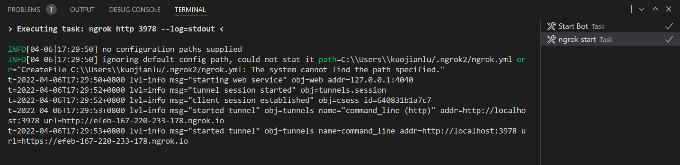 Ngrok tunnel is not connected · Issue #4495 · OfficeDev/teams-toolkit · GitHub