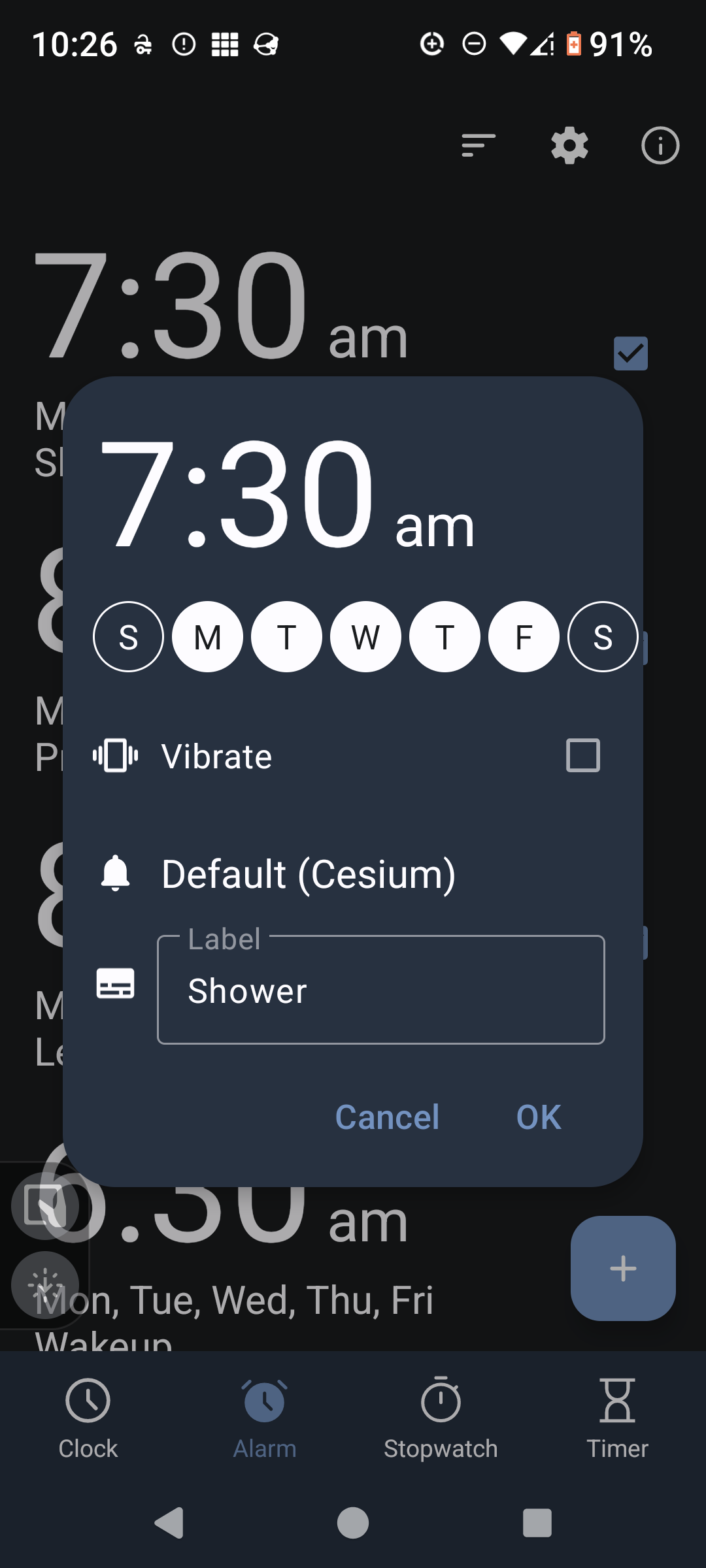 [Feature Request] Timer: Option to change from a "padlock" style time selector to input with ...