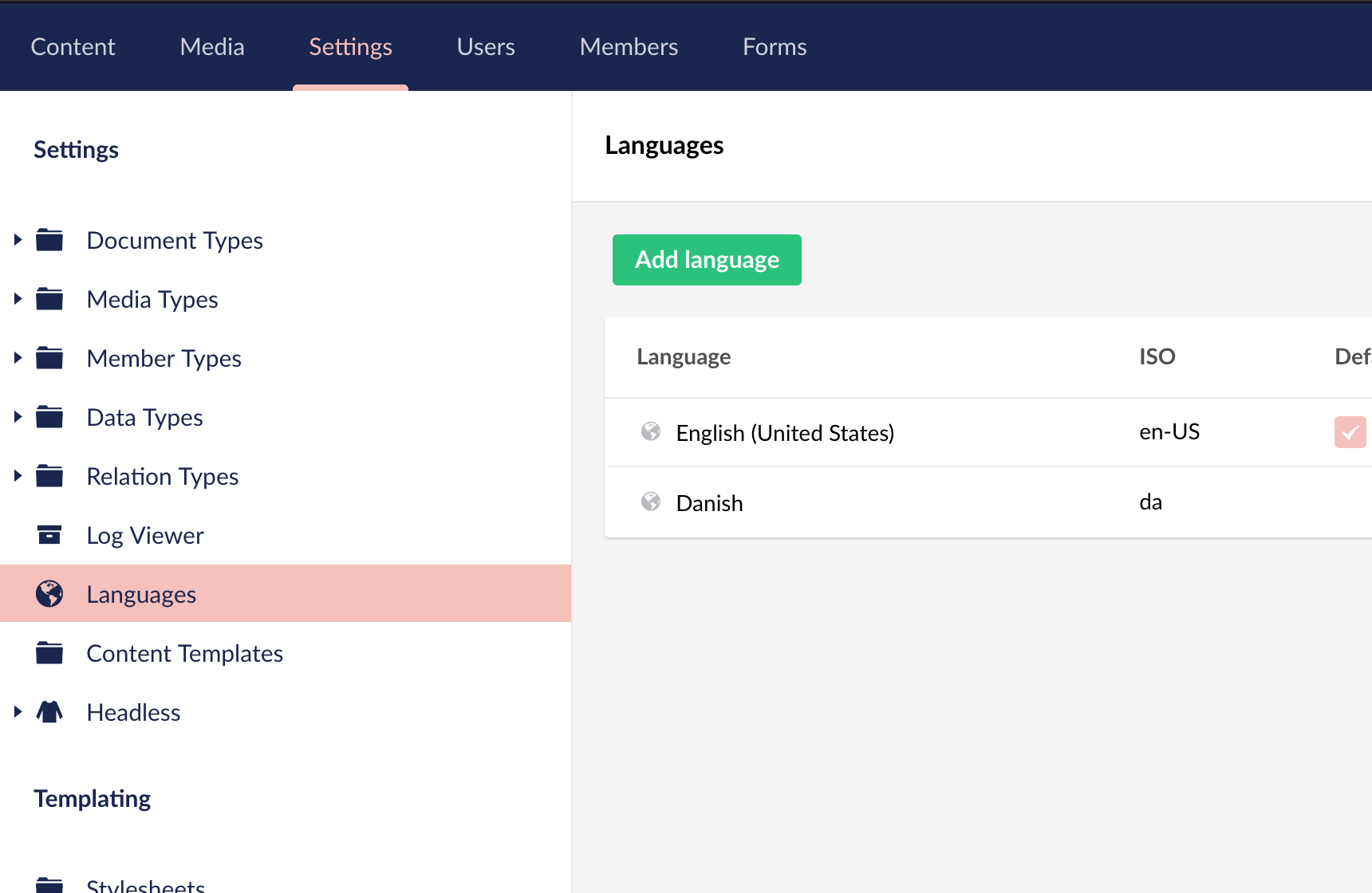 Add language button uses the wrong color · Issue #6380 · umbraco ...