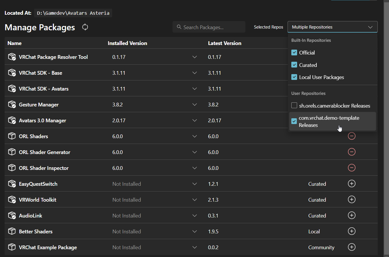 [BUG] [VCC-WEB] RepoList is not loaded. · Issue #119 · vrchat-community/creator-companion · GitHub