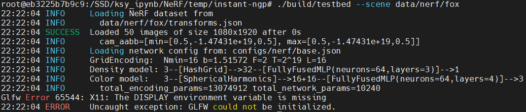 The DISPLAY environment variable is missing · Issue #80 · NVlabs/instant-ngp · GitHub