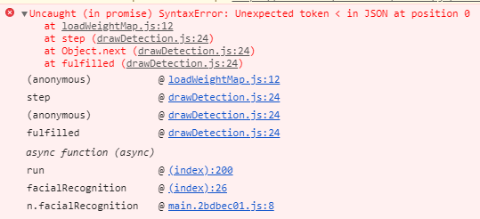 Error on release version · Issue #104 · justadudewhohacks/face-api.js · GitHub