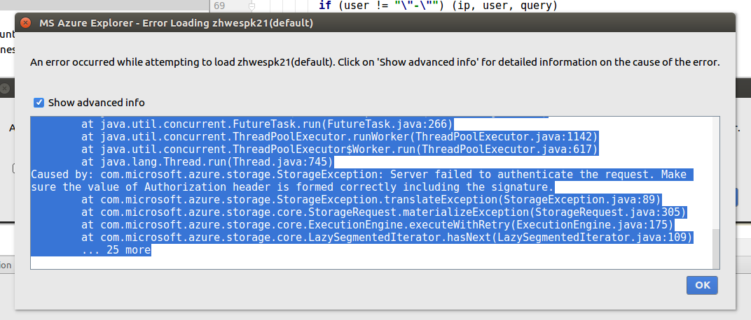 [IntelliJ][Linux][develop] sign in and list cluster get errors · Issue ...