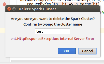 [Intellij][Spark on ADL]there is showing a error when Delete cluster · Issue #1679 · microsoft ...