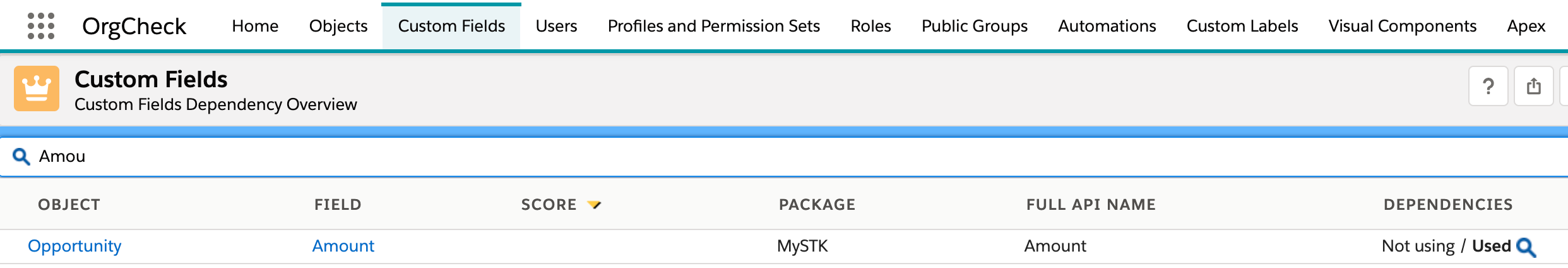Standard fields counted as custom fields (twice) · Issue #64 · SalesforceLabs/OrgCheck · GitHub