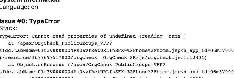 Public Group error · Issue #240 · SalesforceLabs/OrgCheck · GitHub